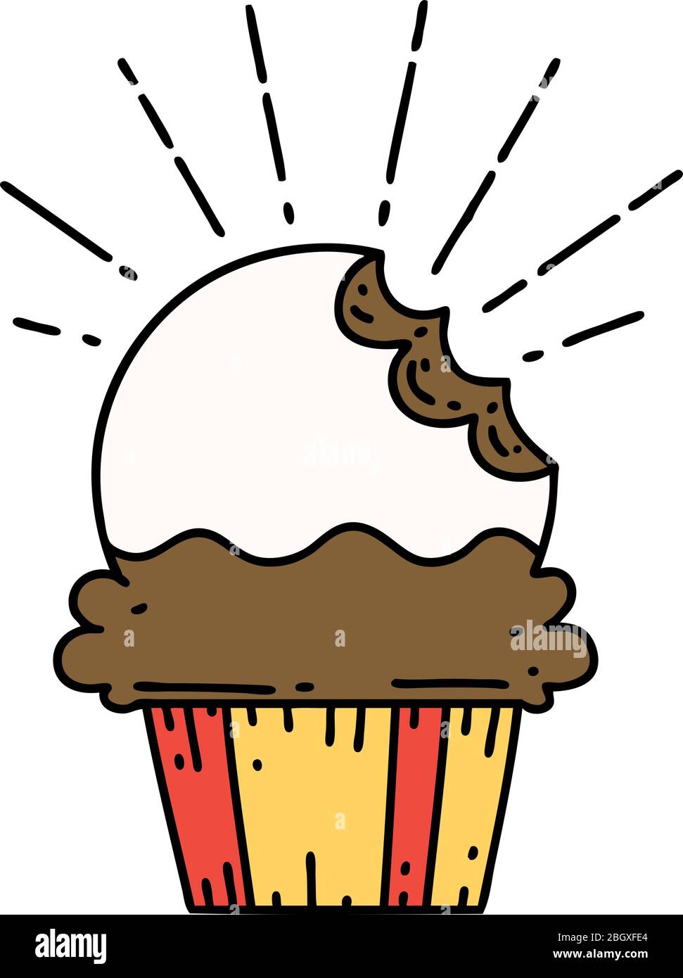 Biting cake Stock Vector Images - Alamy