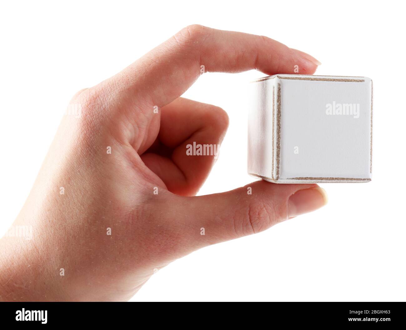 Cube in hand hi-res stock photography and images - Alamy