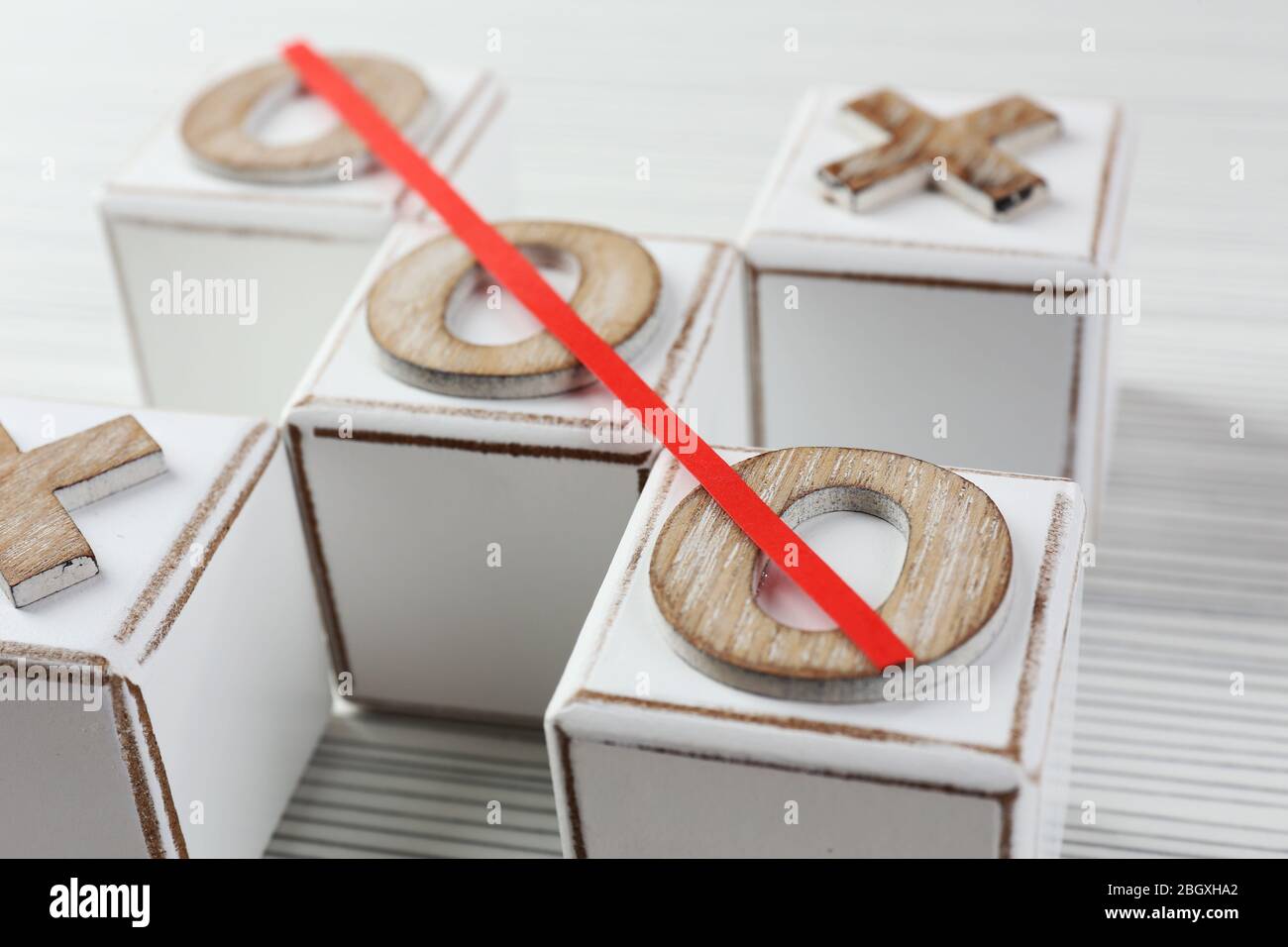 Game of Tic Tac Toe, close-up Stock Photo - Alamy