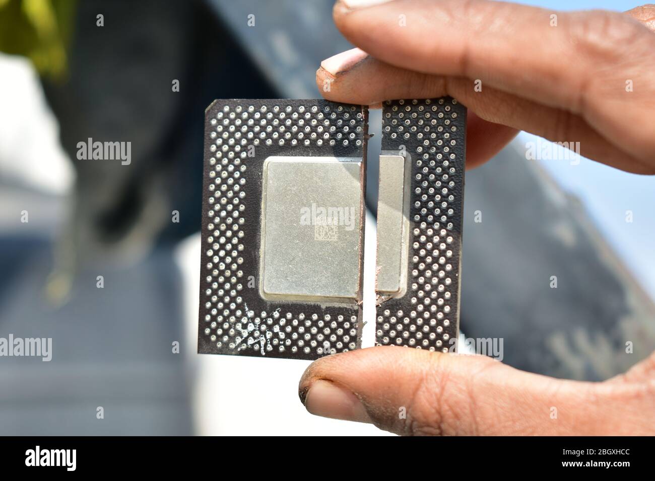 Person computer chip closeup hi-res stock photography and images - Alamy