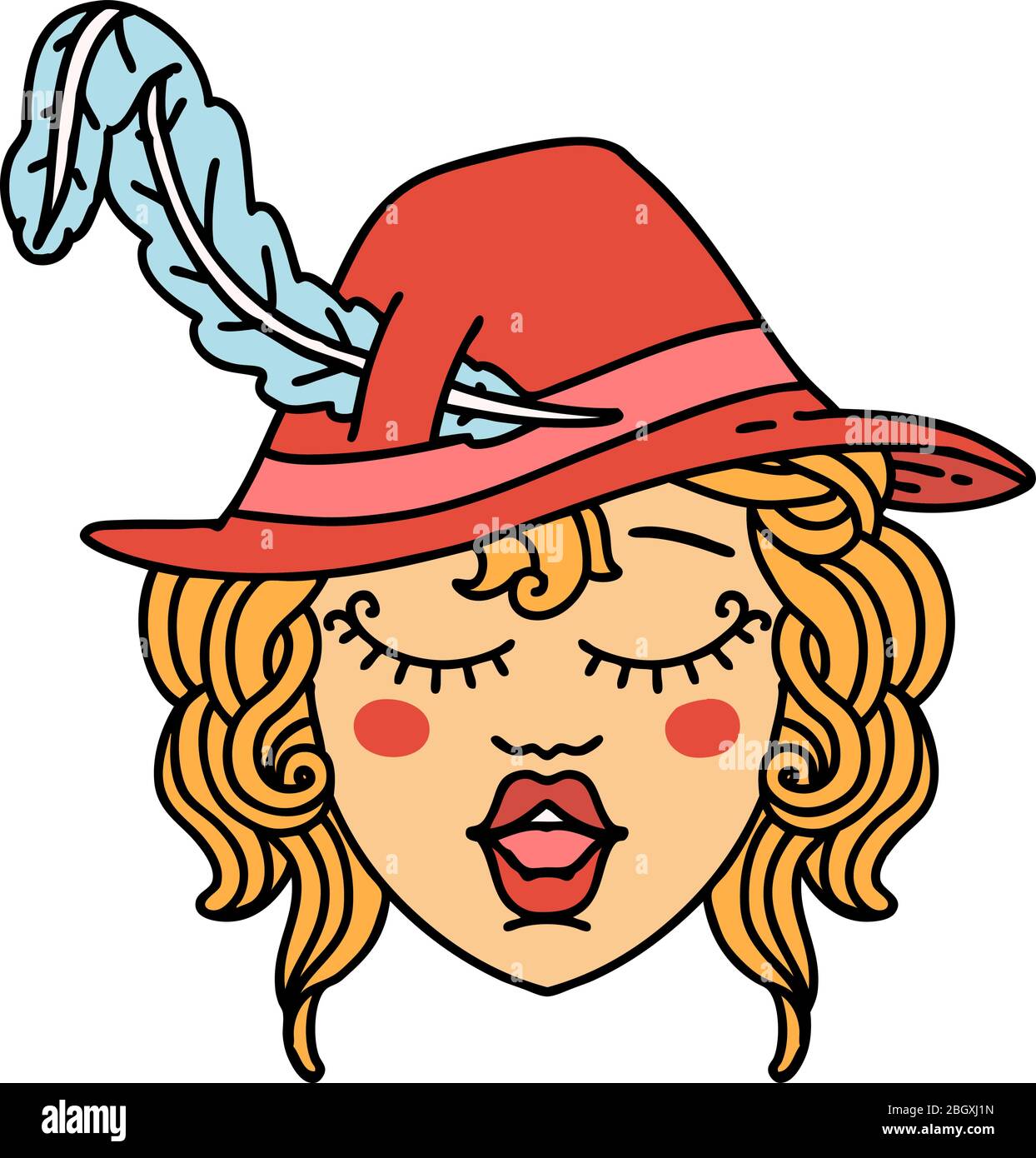 Singer with tattoo Stock Vector Images - Alamy