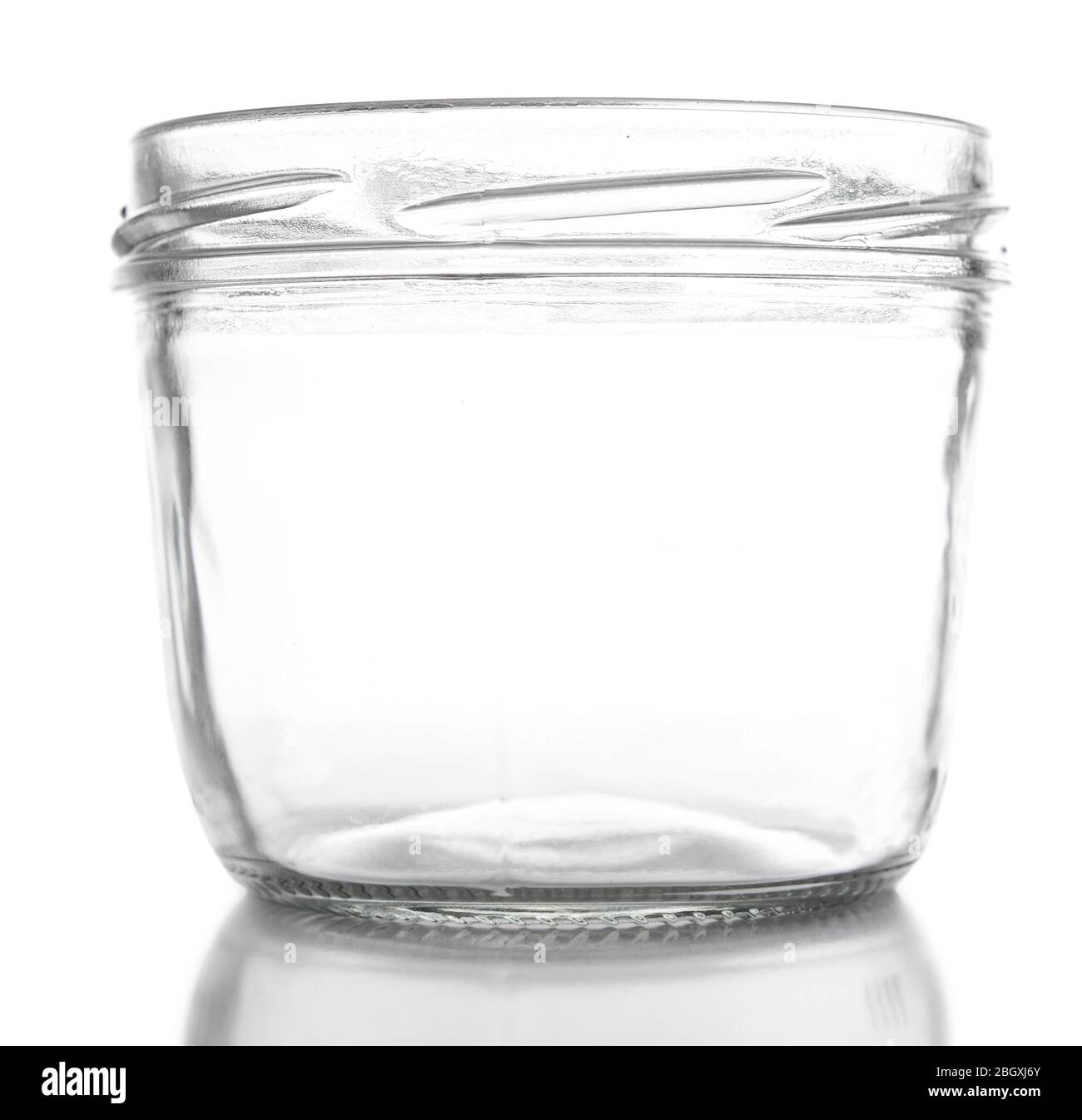 Empty jar isolated on white Stock Photo - Alamy