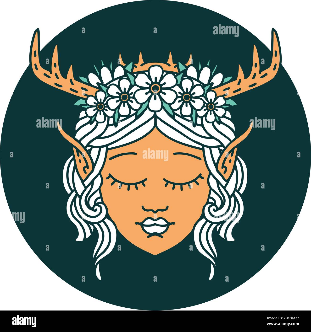 Druid vector vectors hi-res stock photography and images - Alamy