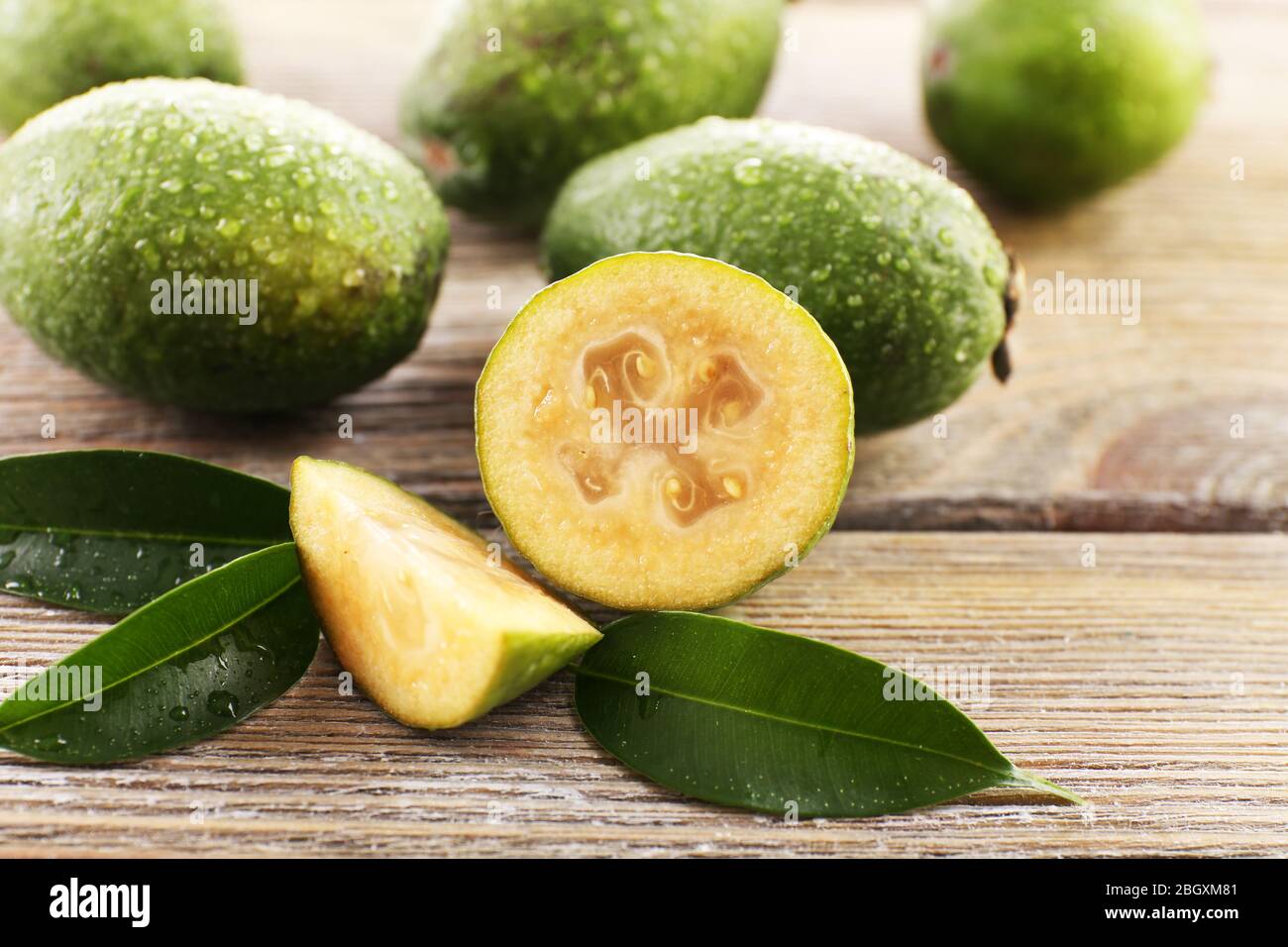 Feijoa close up many organic hi-res stock photography and images - Alamy