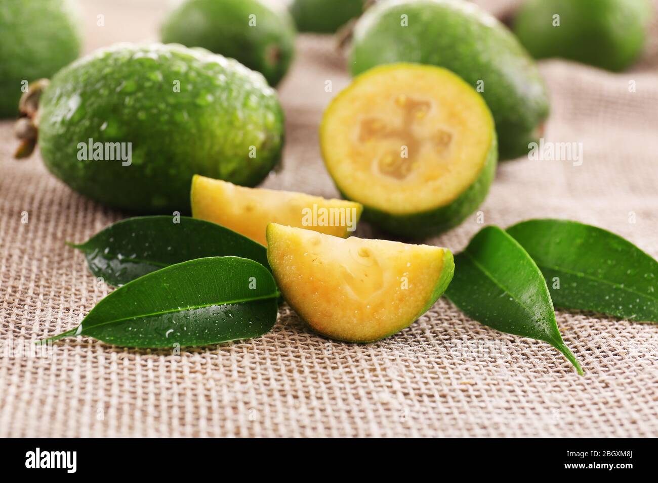 Feijoa close up many organic hi-res stock photography and images - Alamy