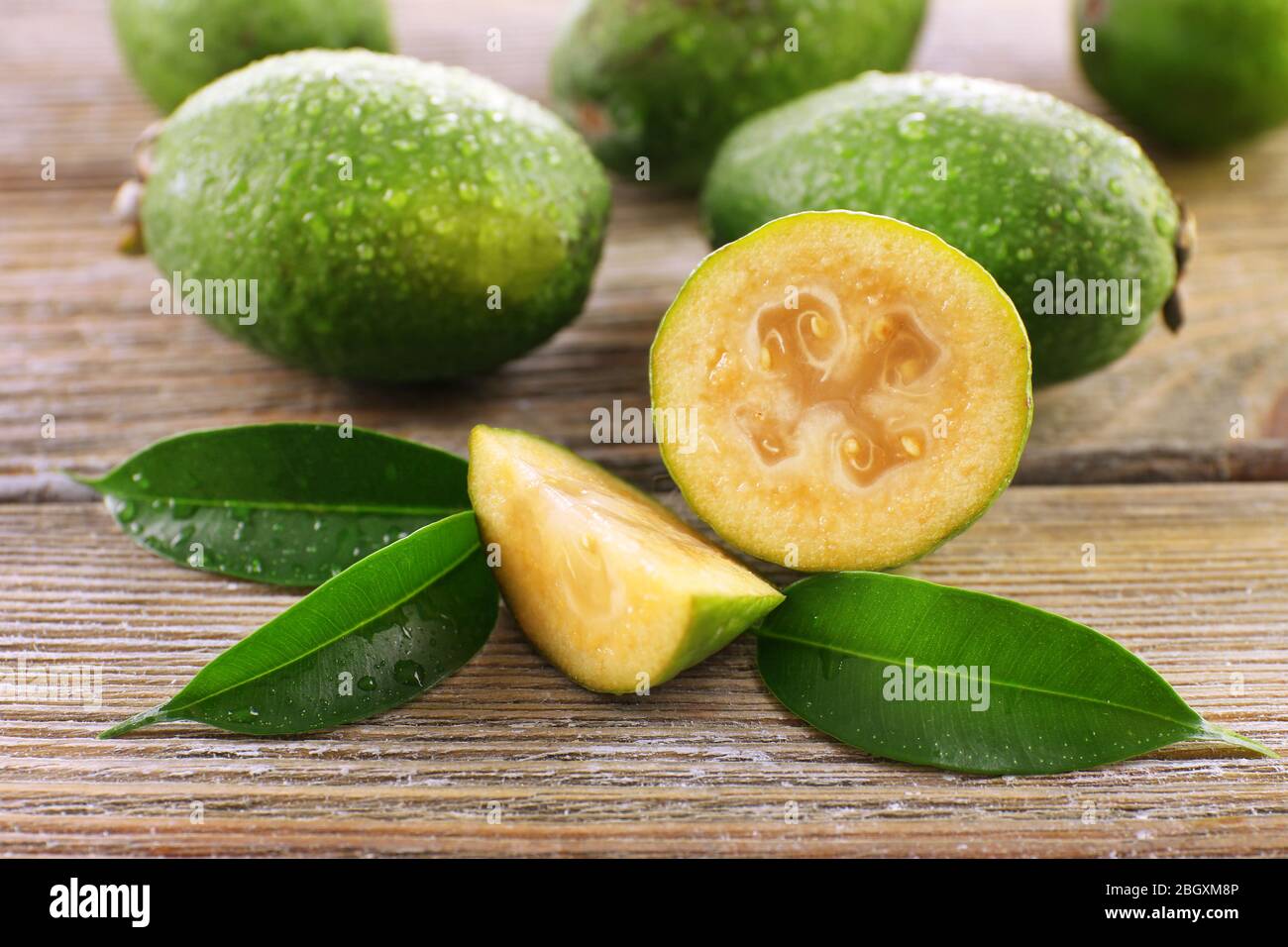 Feijoa close up many organic hi-res stock photography and images - Alamy