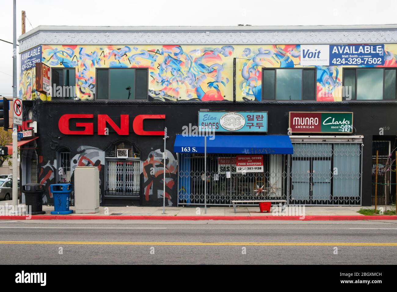 Storefronts, Western Avenue, Los Angeles, California, United States of ...