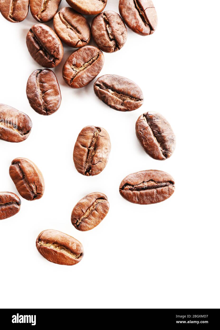 Coffee beans, isolated on white Stock Photo - Alamy