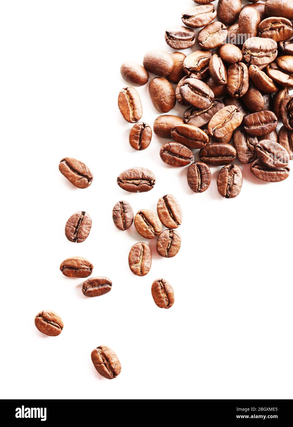 Coffee beans, isolated on white Stock Photo - Alamy