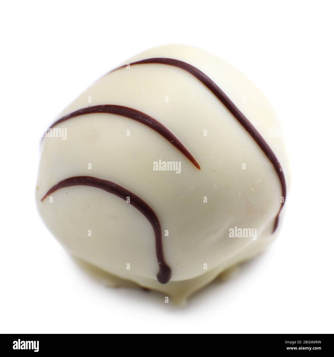 Delicious chocolate candy isolated on white Stock Photo - Alamy