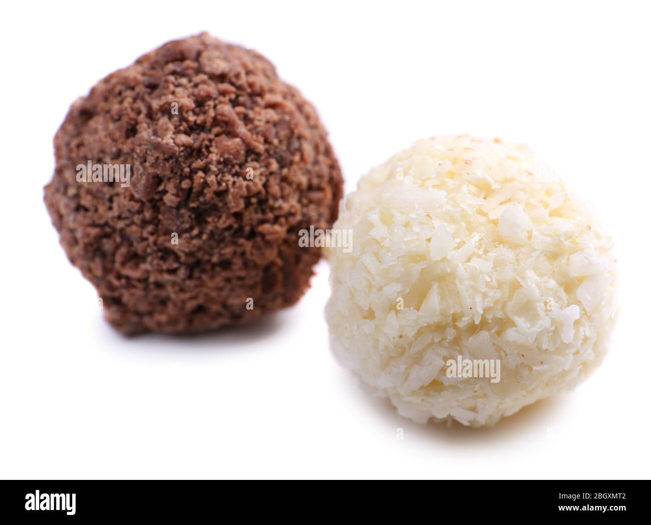 Delicious chocolate candy isolated on white Stock Photo - Alamy