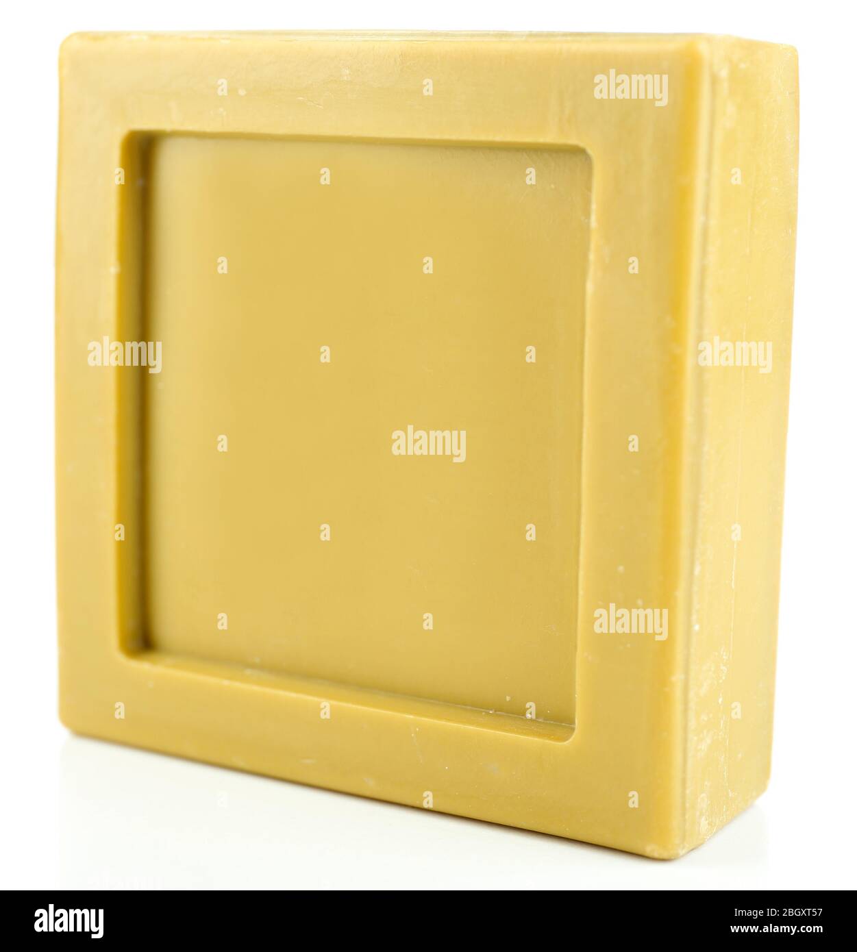 Bar of natural soap isolated on white Stock Photo - Alamy