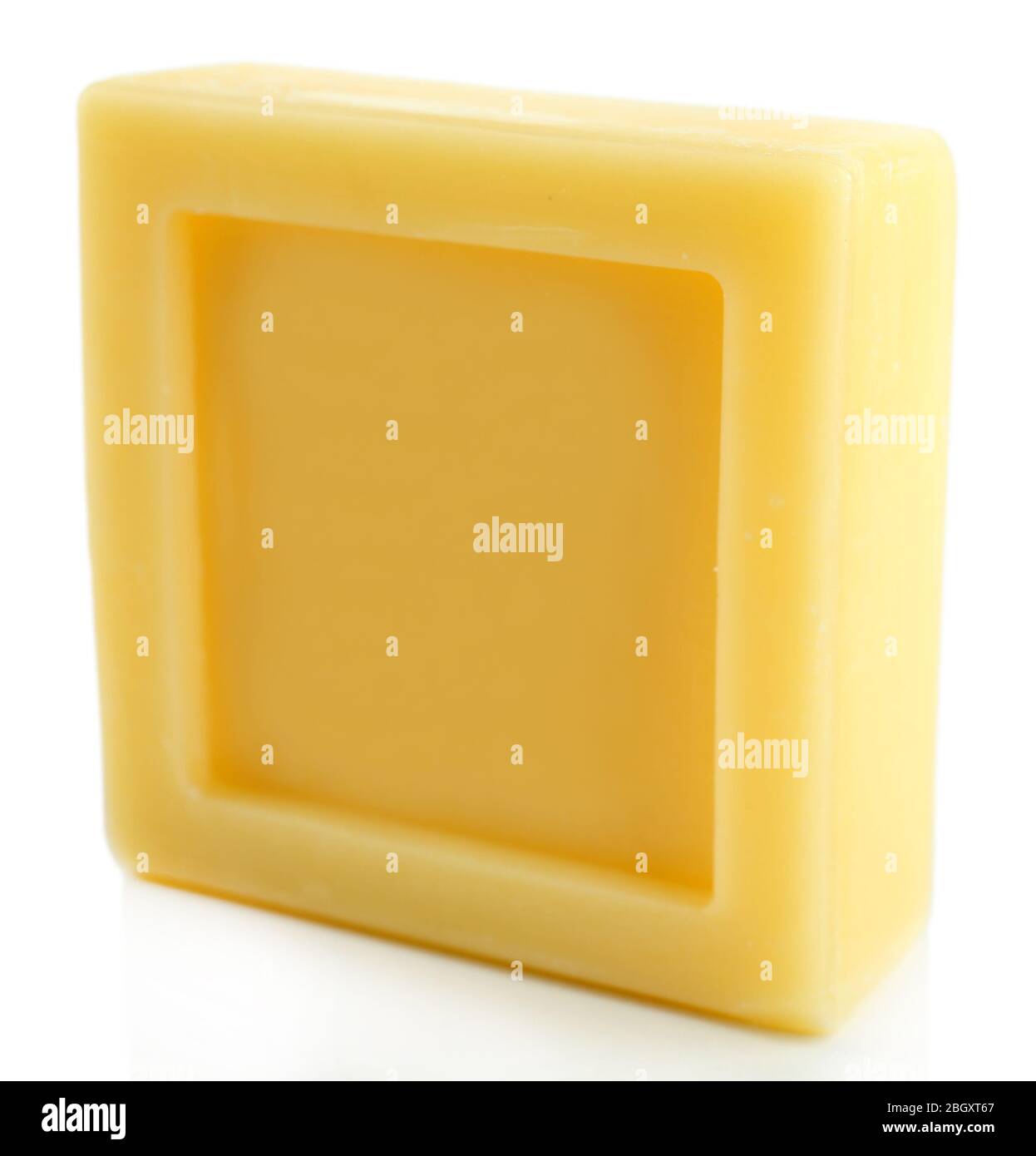 Bar of natural soap isolated on white Stock Photo - Alamy