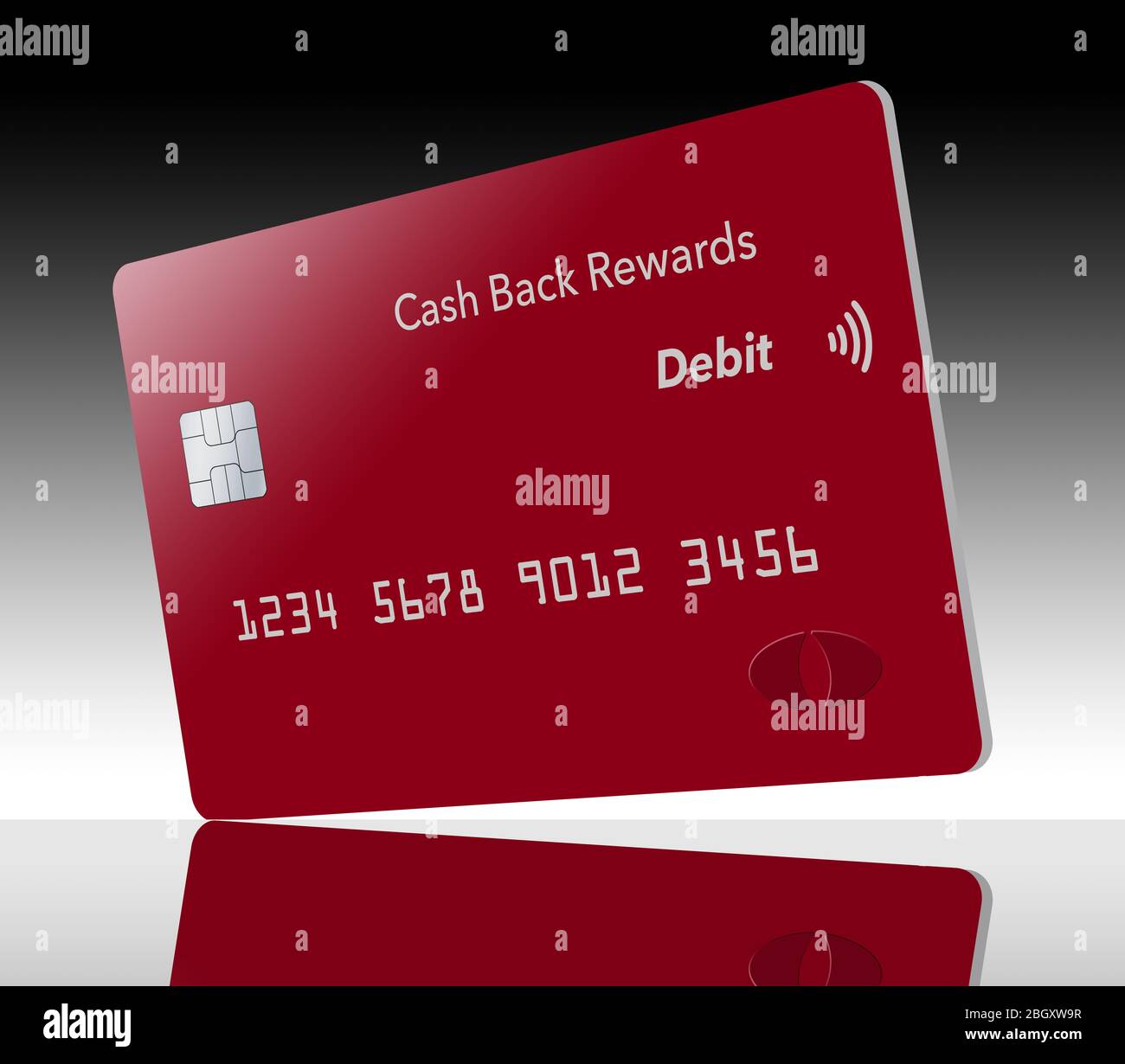 Front back red debit card hi-res stock photography and images - Alamy