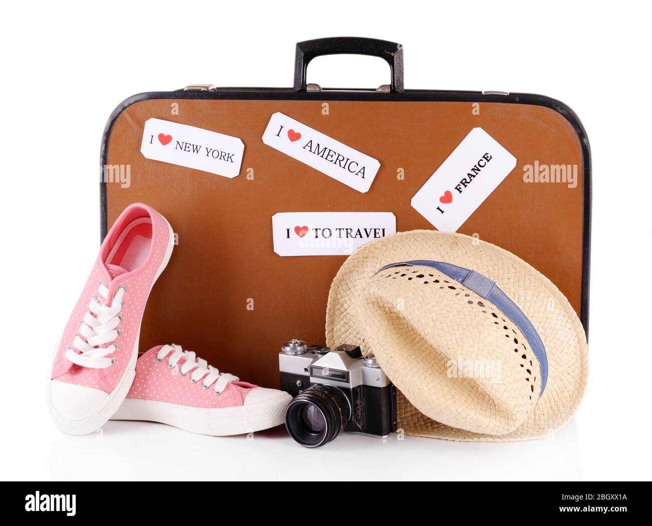 Suitcase with stuff hi-res stock photography and images - Alamy