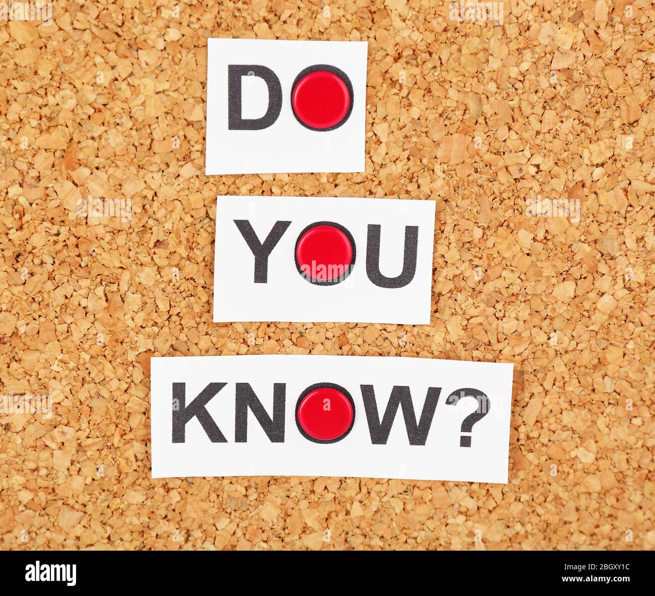 Paper sheet with question "Do you know?" on wooden background Stock ...