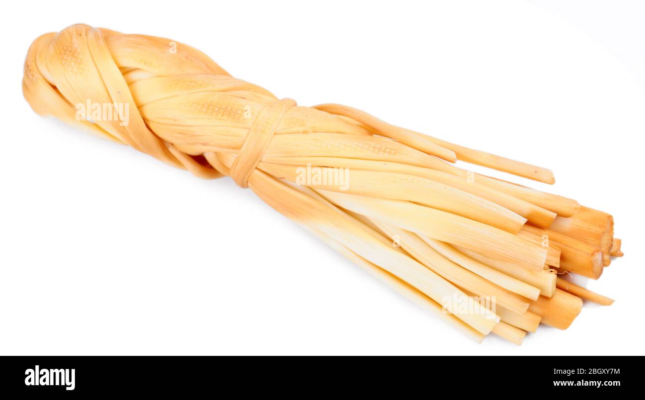 Smoked braided cheese isolated on white Stock Photo - Alamy
