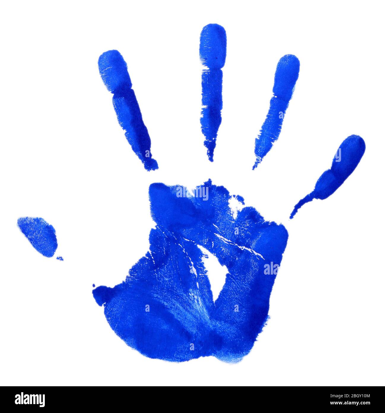 Fingerprint scan human palm Cut Out Stock Images & Pictures - Alamy