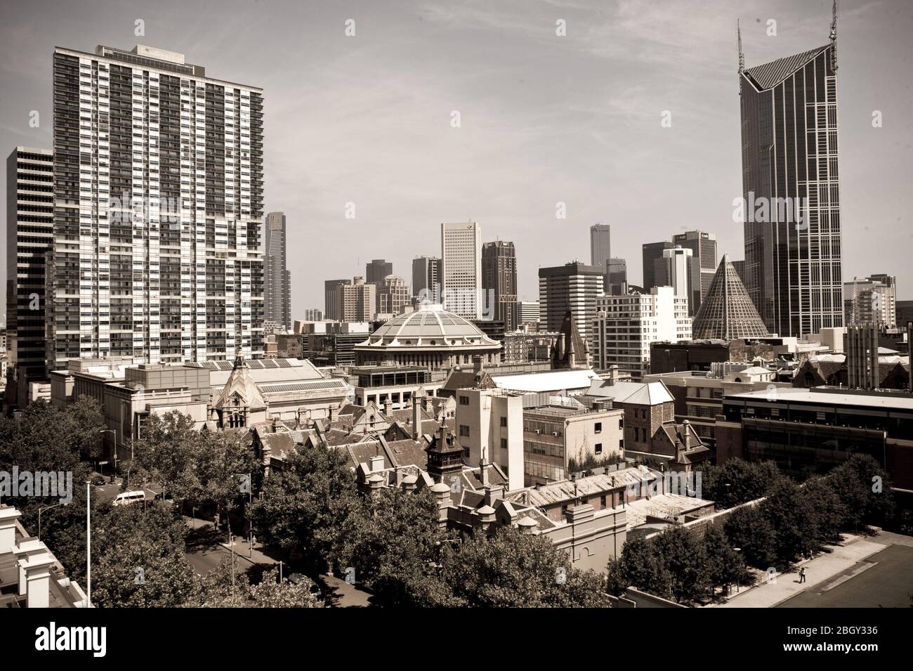 Melbourne iconic buildings hi-res stock photography and images - Alamy