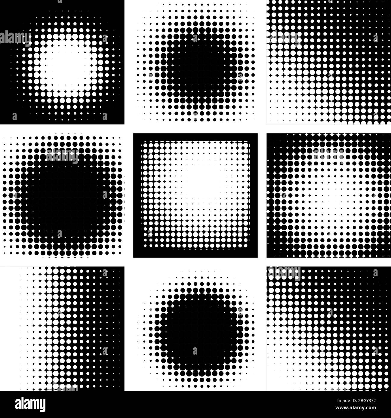 Set of Abstract Halftone Vector Backgrounds. Vector illustration Stock ...