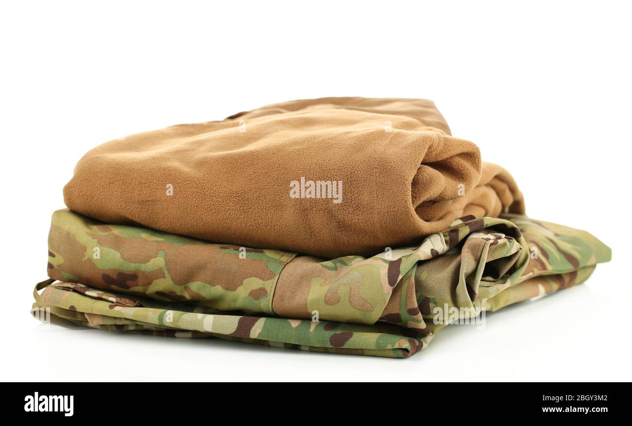Army uniform, isolated on white Stock Photo - Alamy