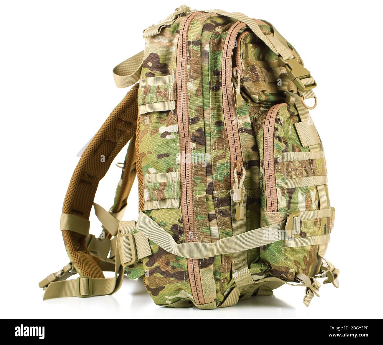 Army backpack, isolated on white Stock Photo - Alamy