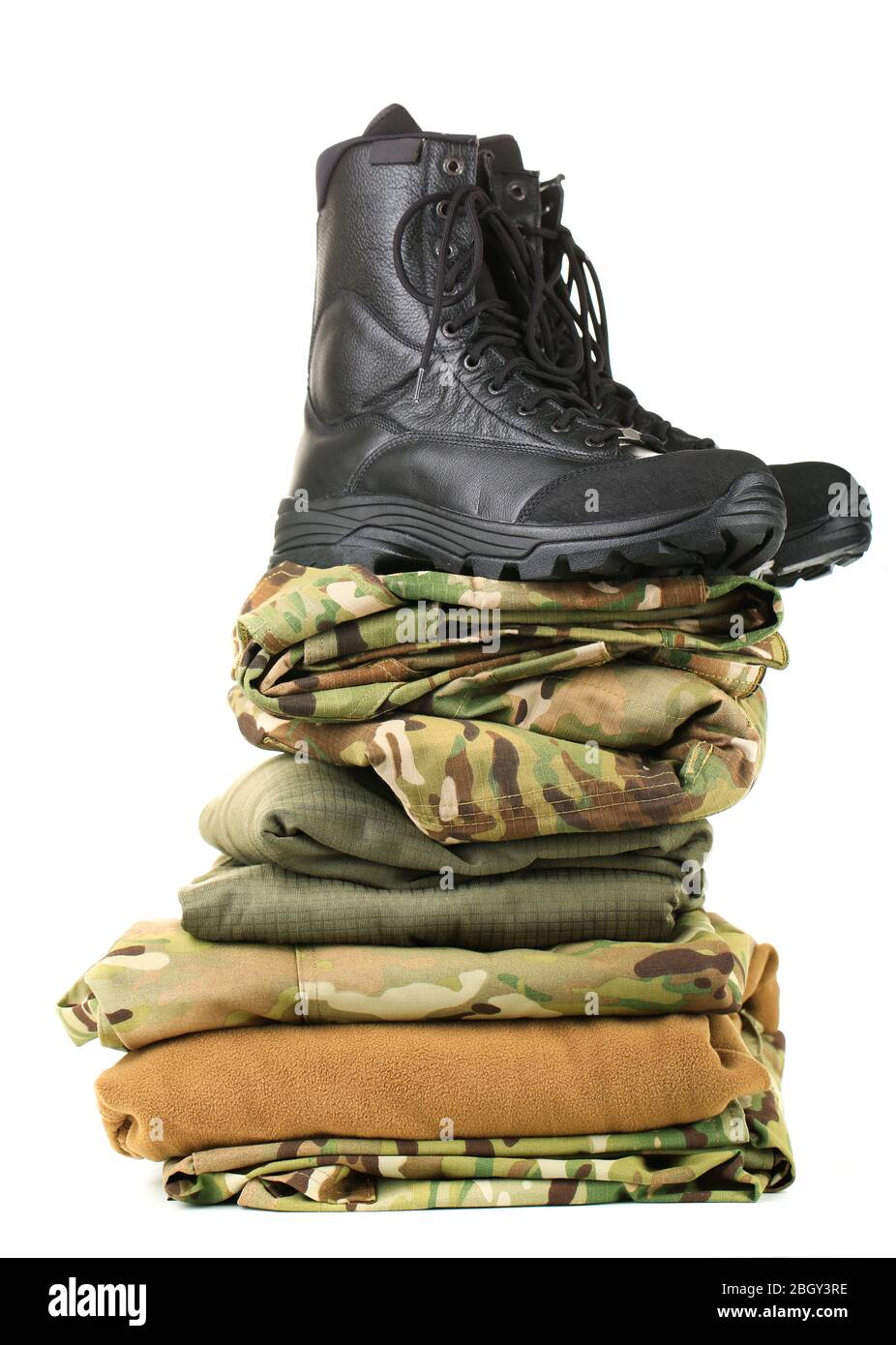 Army uniform, isolated on white Stock Photo - Alamy