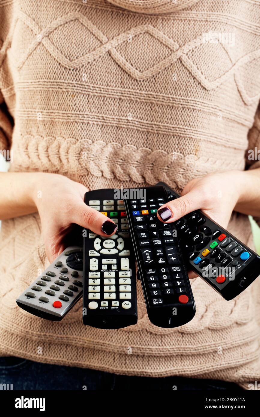 Many remote control devices hi-res stock photography and images - Alamy