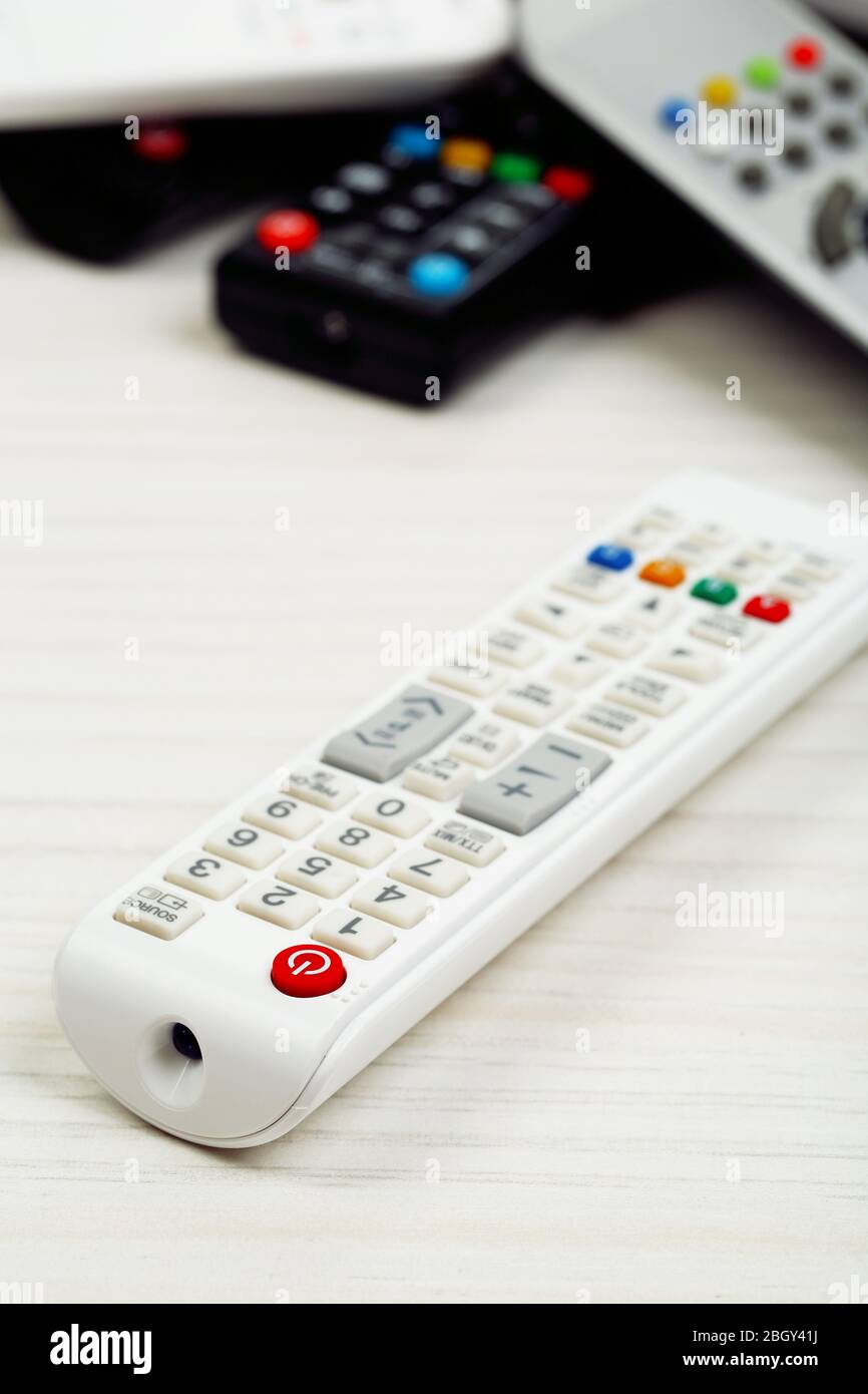 Devices on table hi-res stock photography and images - Alamy