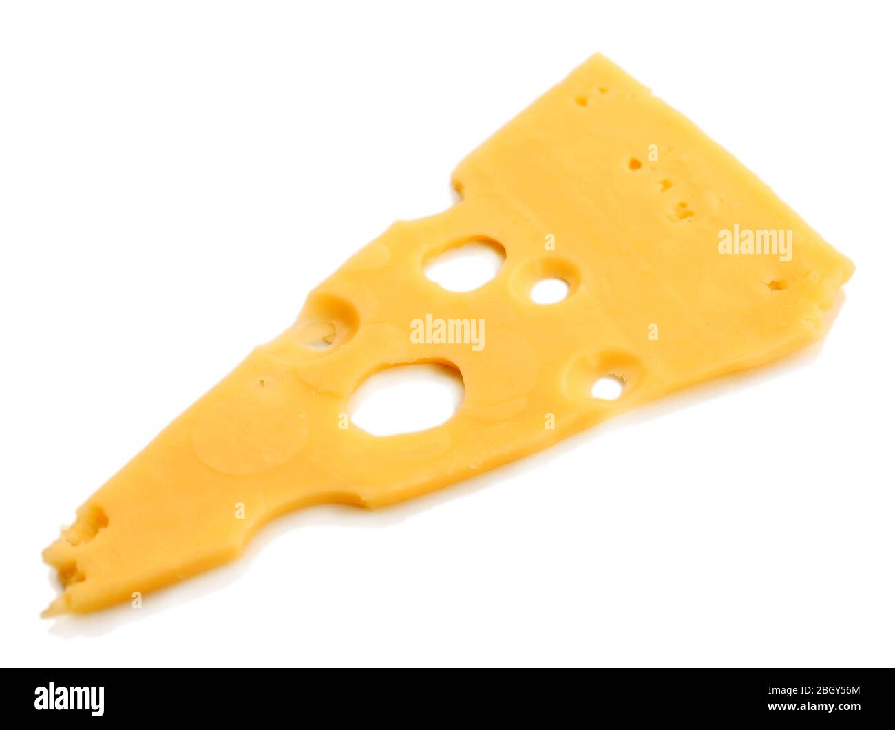 Sliced cheese isolated on white background Stock Photo - Alamy