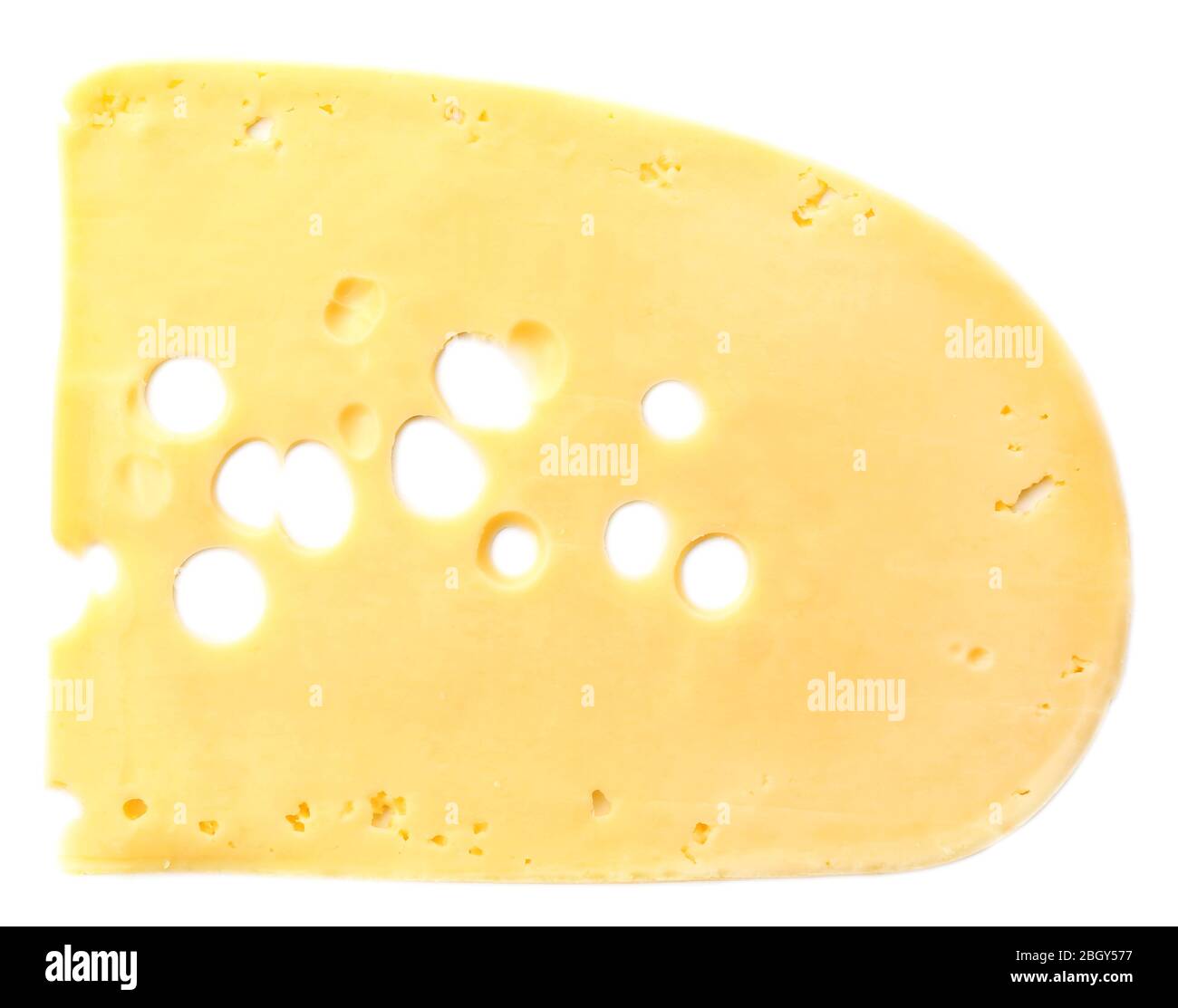 Sliced cheese isolated on white background Stock Photo - Alamy