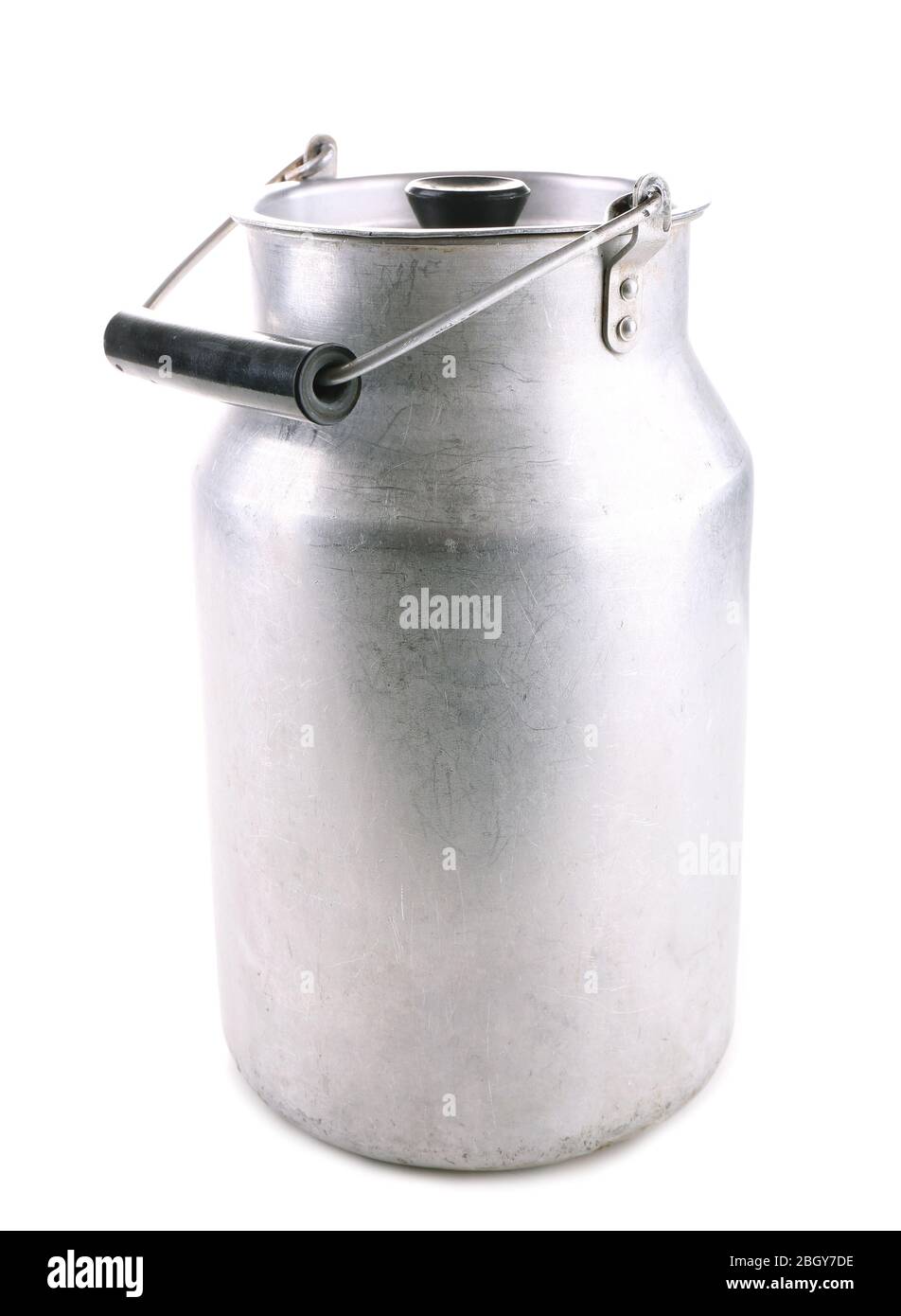 Retro metal milk can Cut Out Stock Images & Pictures - Alamy