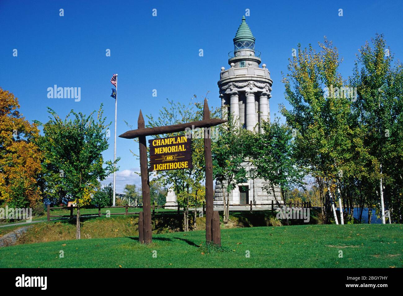 Champlain memorial lighthouse hi-res stock photography and images - Alamy