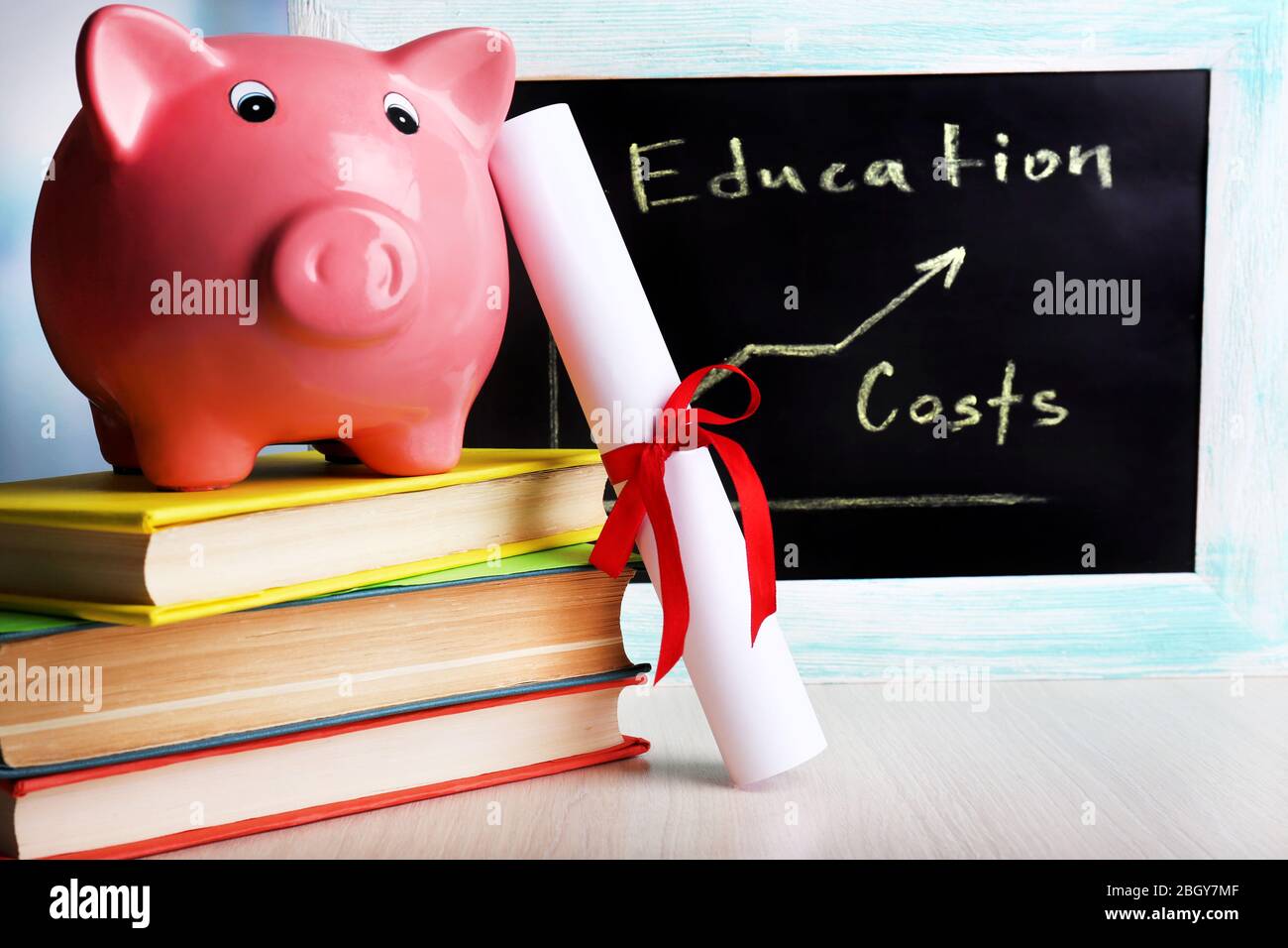 Education costs concept Stock Photo - Alamy