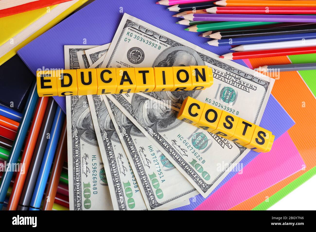 Education costs concept Stock Photo - Alamy