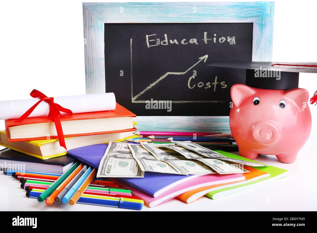 Education costs concept Stock Photo - Alamy