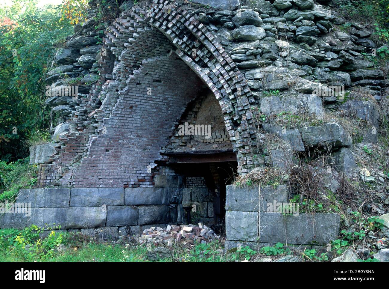 Copake Iron Works Furnace, Taconic State Park, New York Stock Photo - Alamy