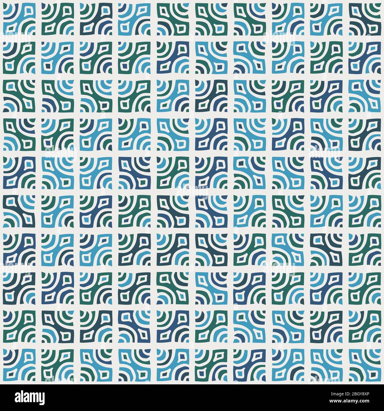 Seamless trendy doodle geo tile swatch pattern Stock Vector Image & Art ...