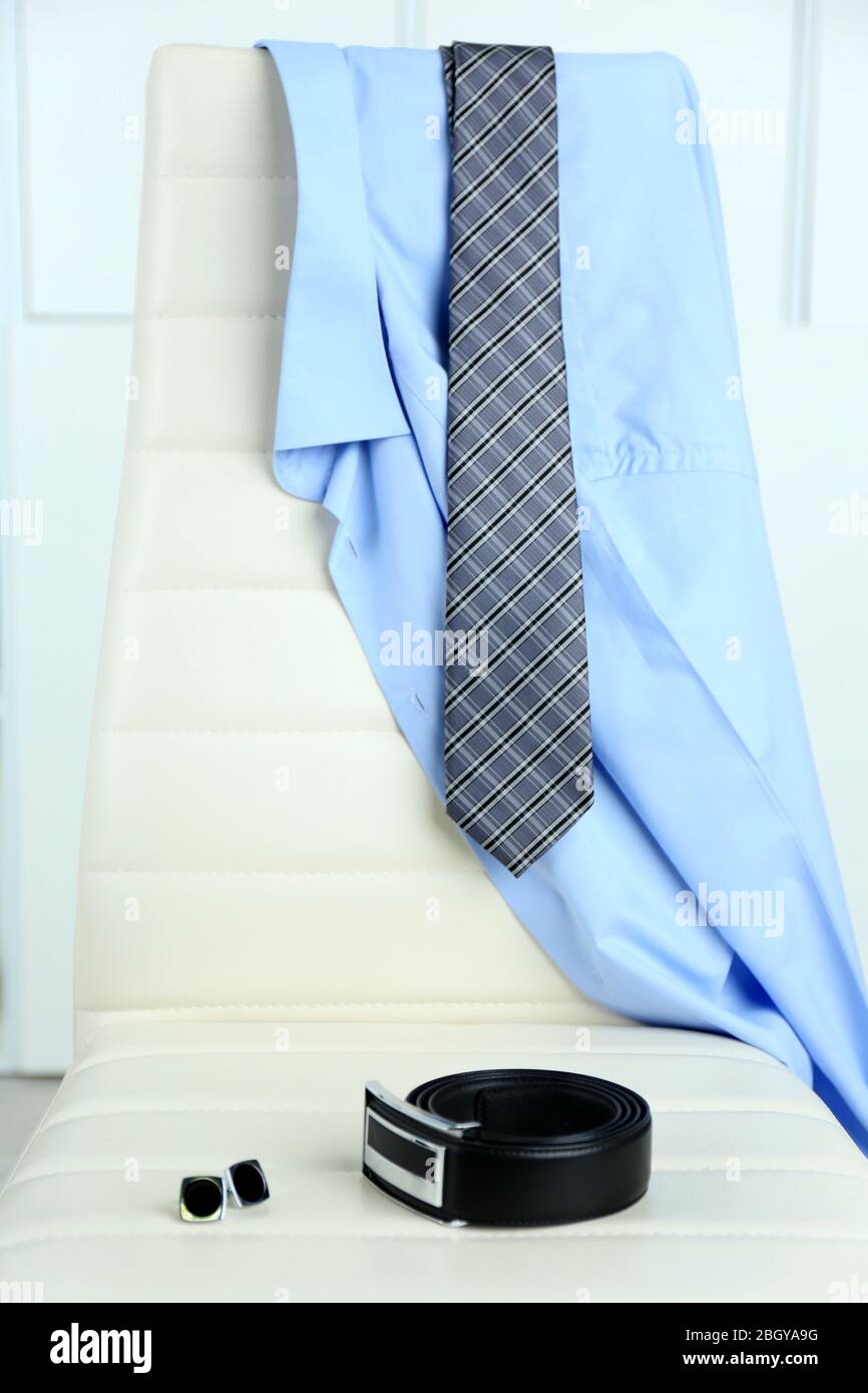 Clothes On Chair High Resolution Stock Photography and Images - Alamy