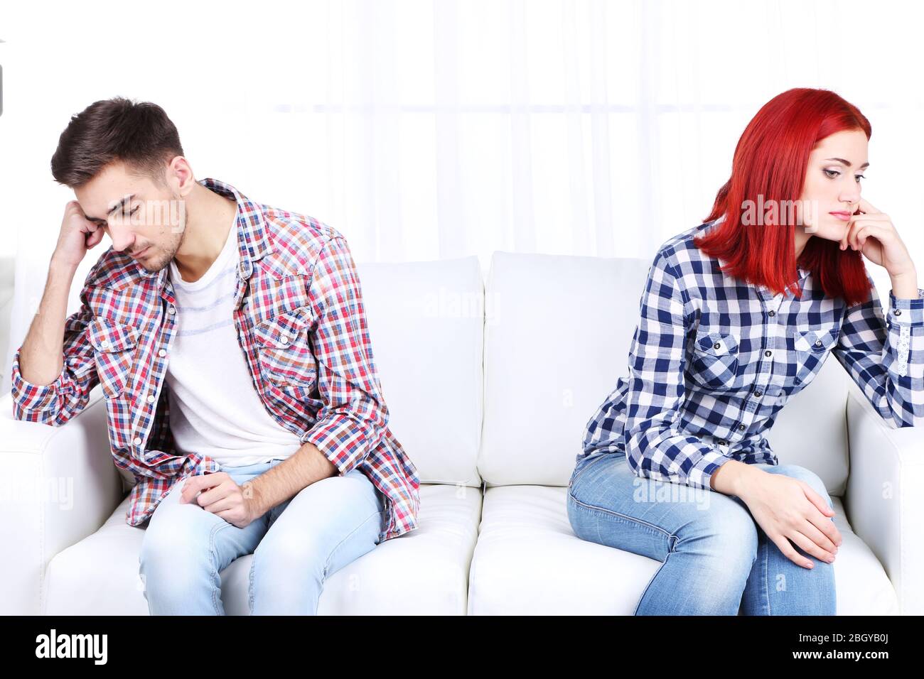 Young couple quarreling Stock Photo - Alamy