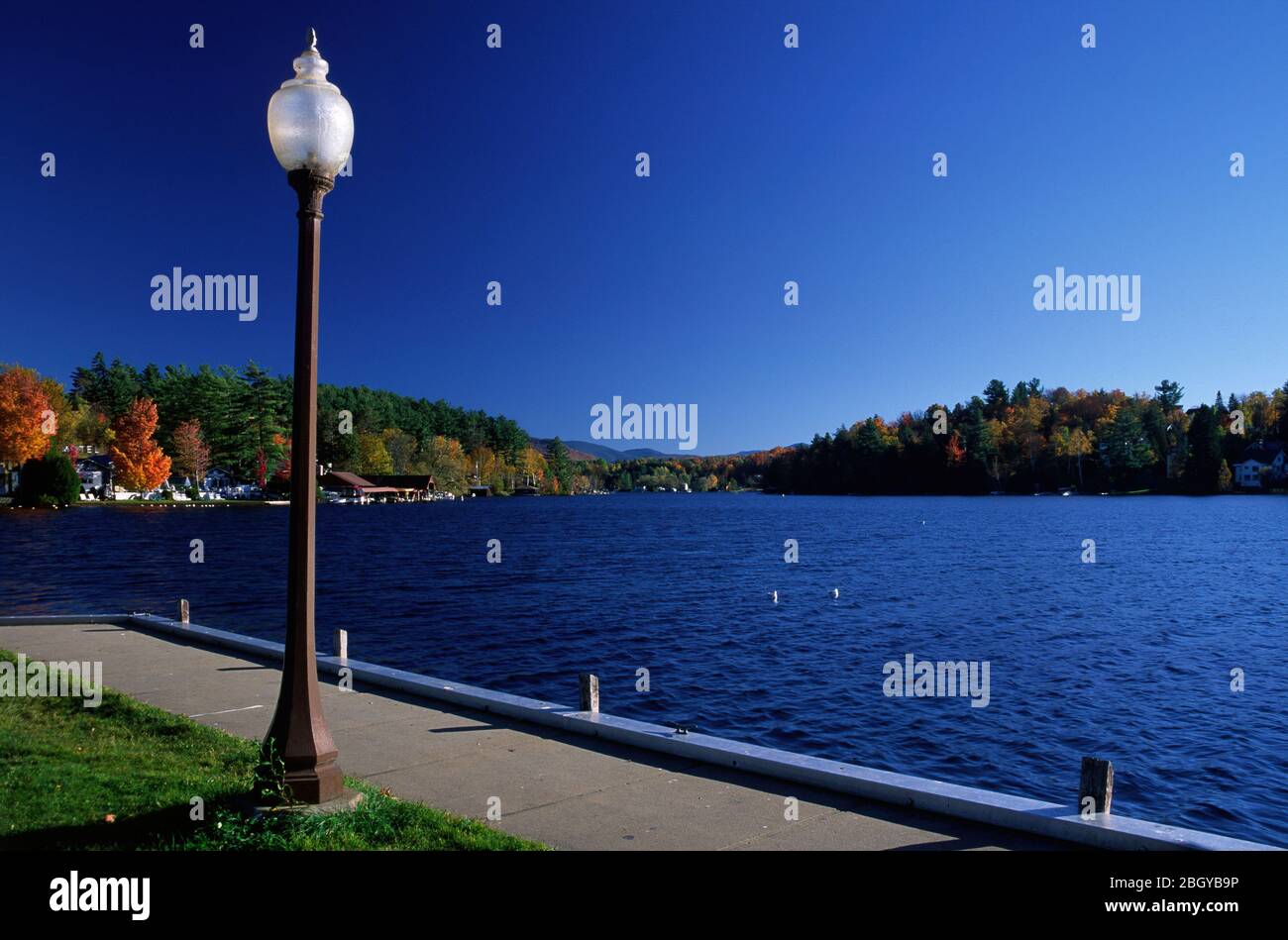 Lake Flower, Adirondack Park, Saranac Lake, New York Stock Photo - Alamy