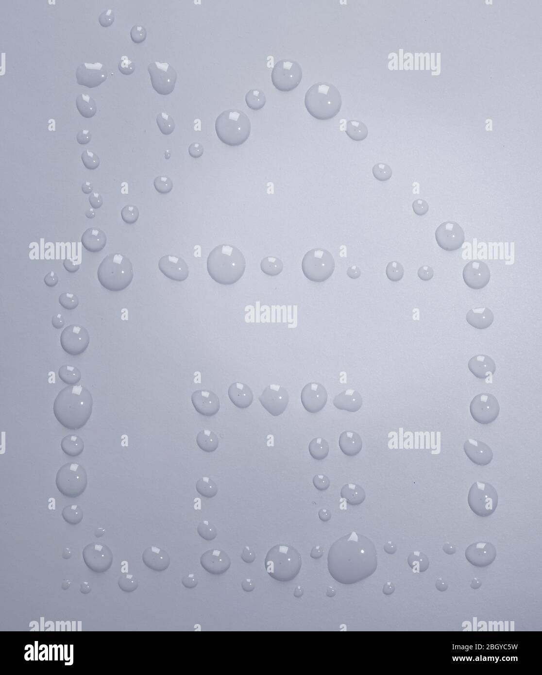 Picture from water drops close-up Stock Photo - Alamy