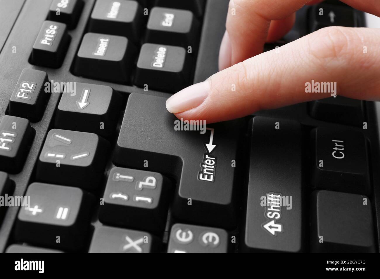 Female word on keyboard hi-res stock photography and images - Alamy