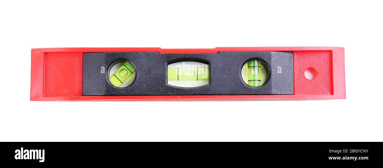 Building level, isolated on white Stock Photo - Alamy