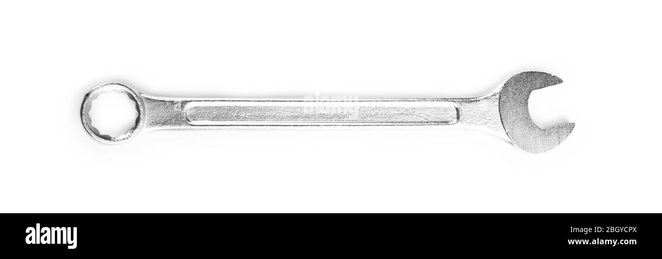 Wrench isolated on white Stock Photo - Alamy