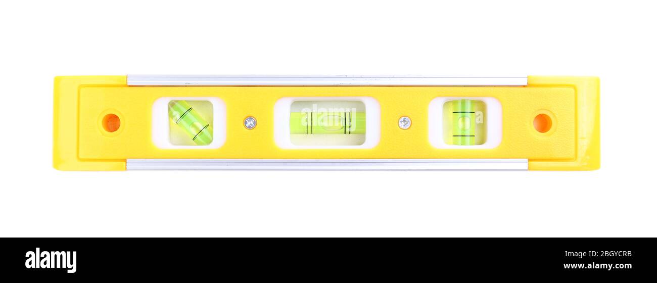 Building level, isolated on white Stock Photo - Alamy