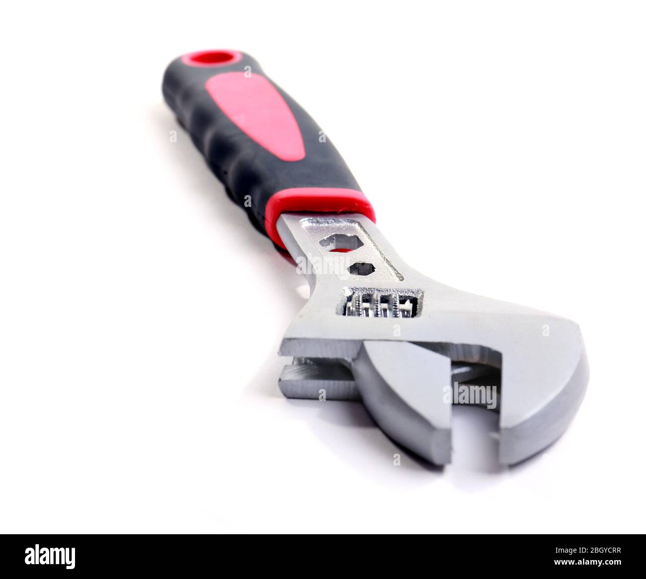 Adjustable wrench isolated on white Stock Photo - Alamy
