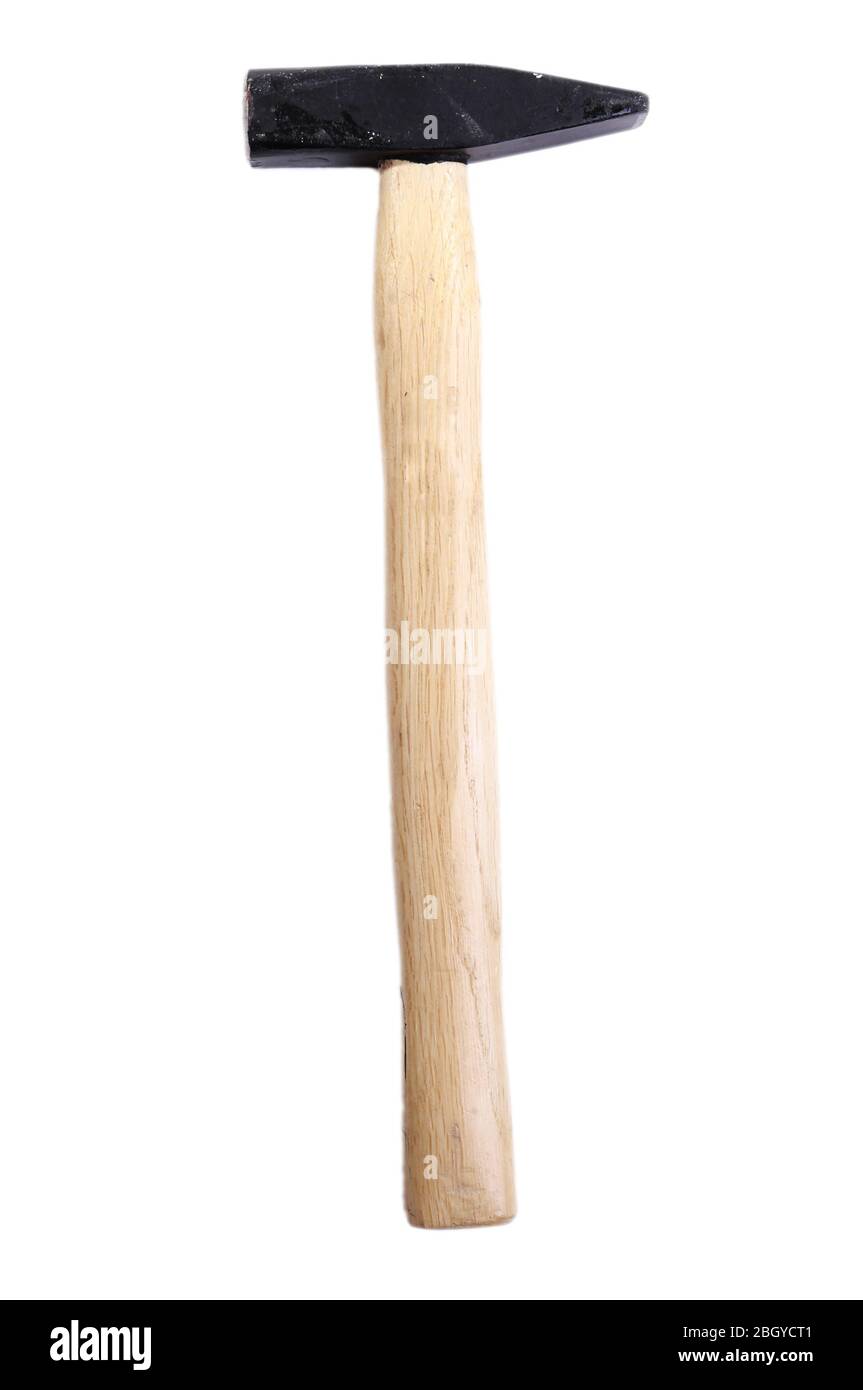 Hammer isolated on white Stock Photo - Alamy