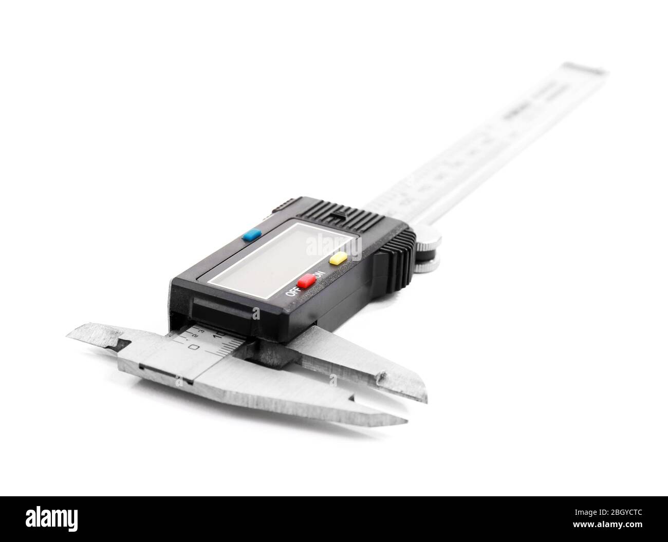 Vernier caliper (slide gauge) isolated on white Stock Photo - Alamy