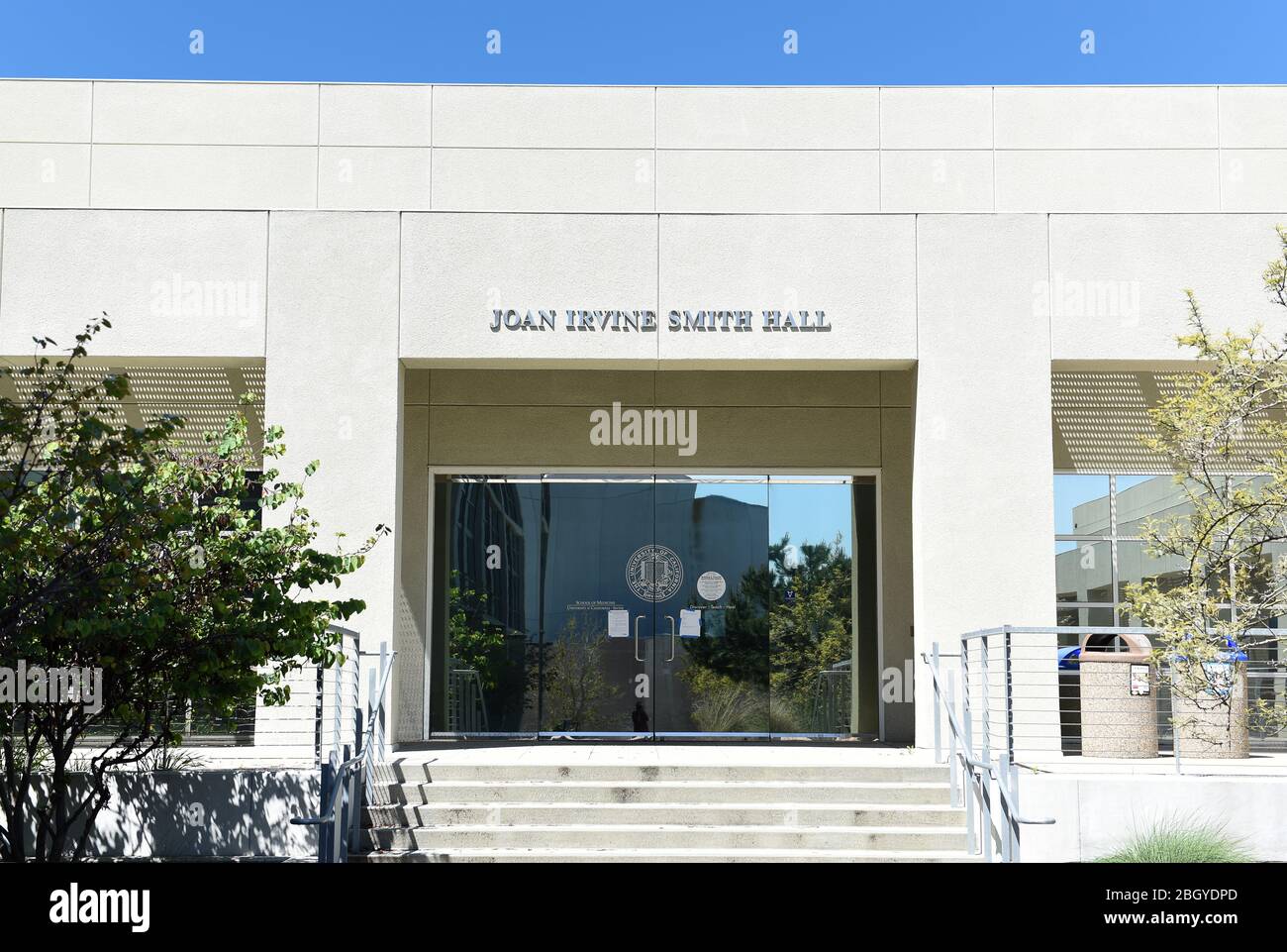 IRVINE, CALIFORNIA - 22 APRIL 2020: The Joan Irvine Smith Hall on the ...